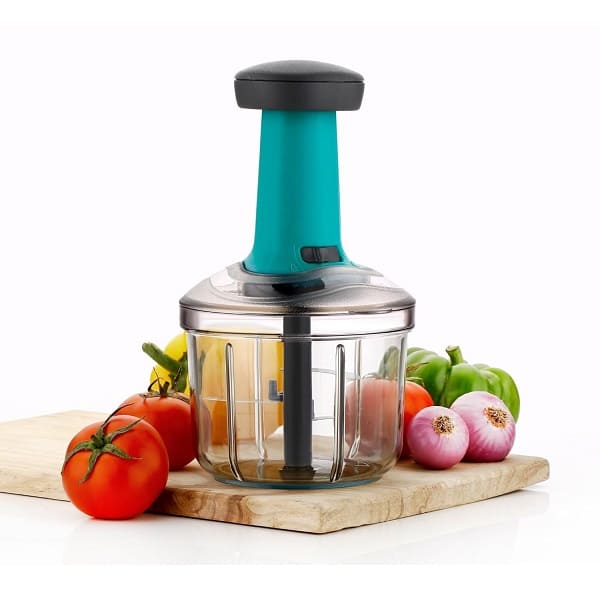 Max Senso 6 Blades Manual Push Chopper For Vegetable & Mixer – Dreamvazaar