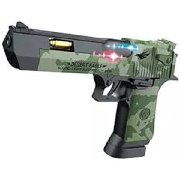 Light and Sound Gun 2 , Police Army Style Pistol Revolver Toy Gun Gift ...